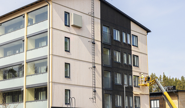 A record number of wireless fire detectors in Luovi Vocational College ...